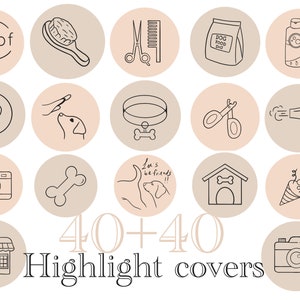 40 Dog Instagram Highlight Covers Minimal , Pet Highlights Instagram ...