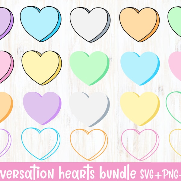 Conversation Hearts - Etsy