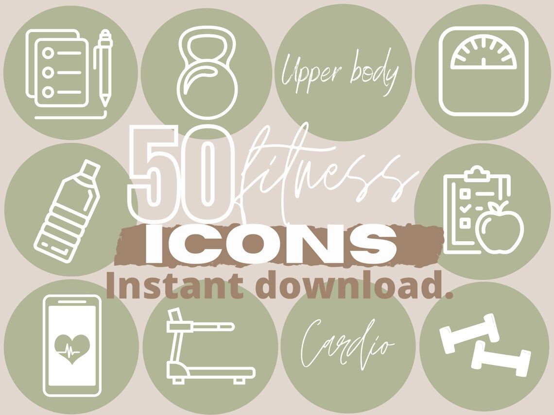 50 Instagram Fitness Highlight Covers Highlight Icons - Etsy