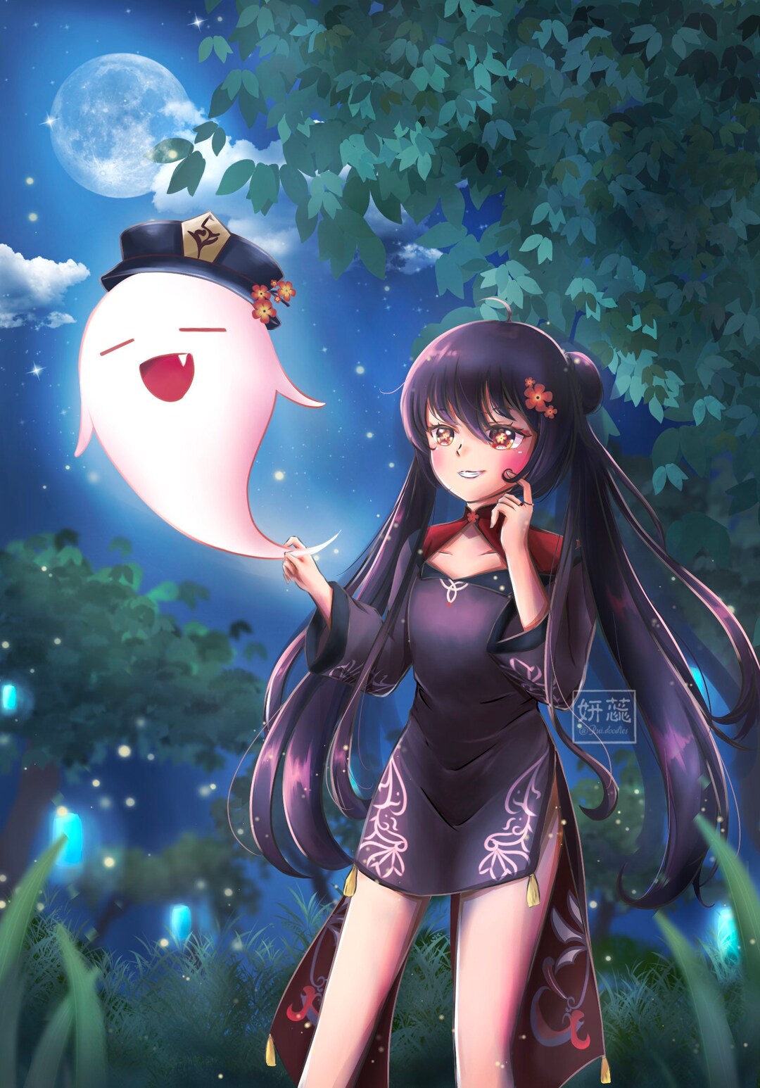 Genshin Impact Hutao Bootao Print Genshin Impact Postcard Print GI ...