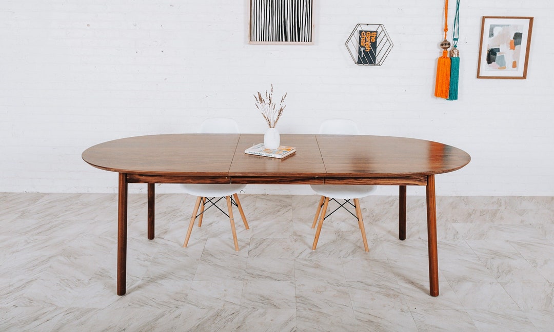 Oval Dining Table, Extendable Dining Table Handmade in OH With Solid ...
