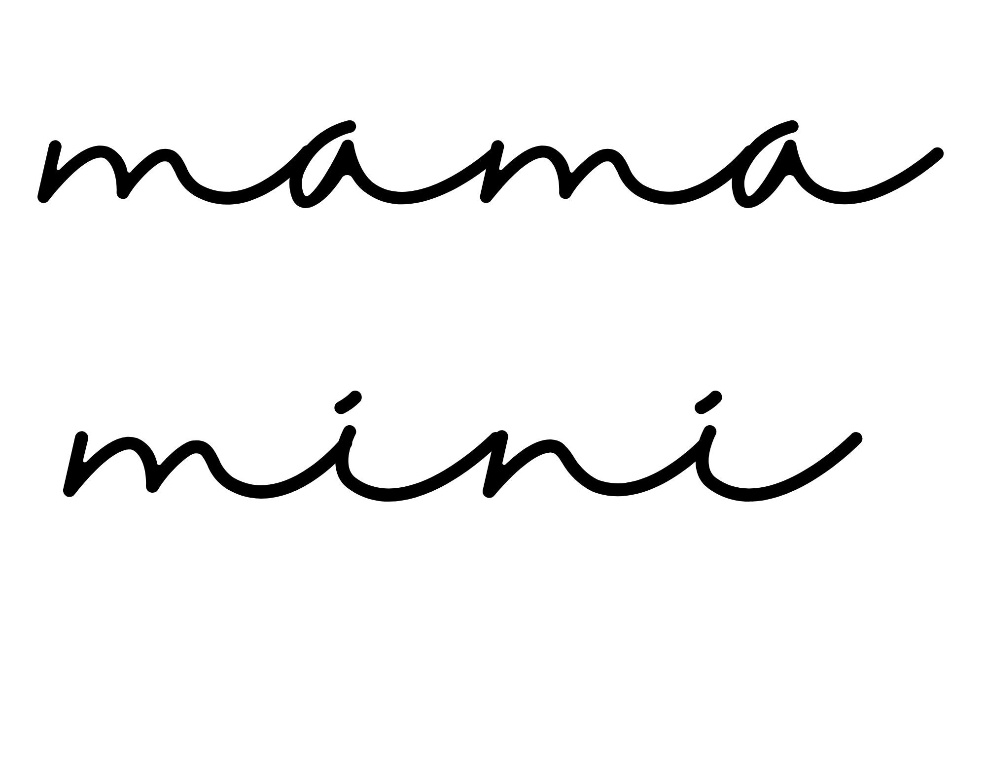 Mama and Mini SVG Bundle Designs, Mommy & Me Bundle SVG File for Cricut ...
