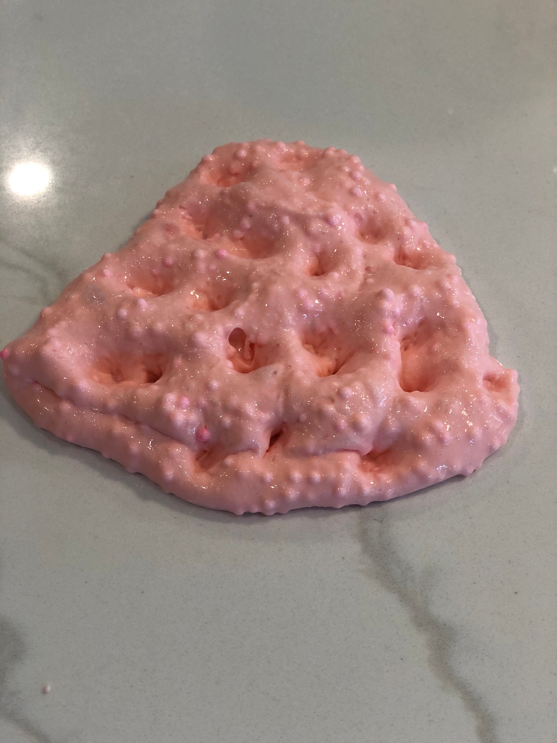 Peach Kisses Slime | Orange Crunchy Slime With Pink Foam Beads | Sleepy ...