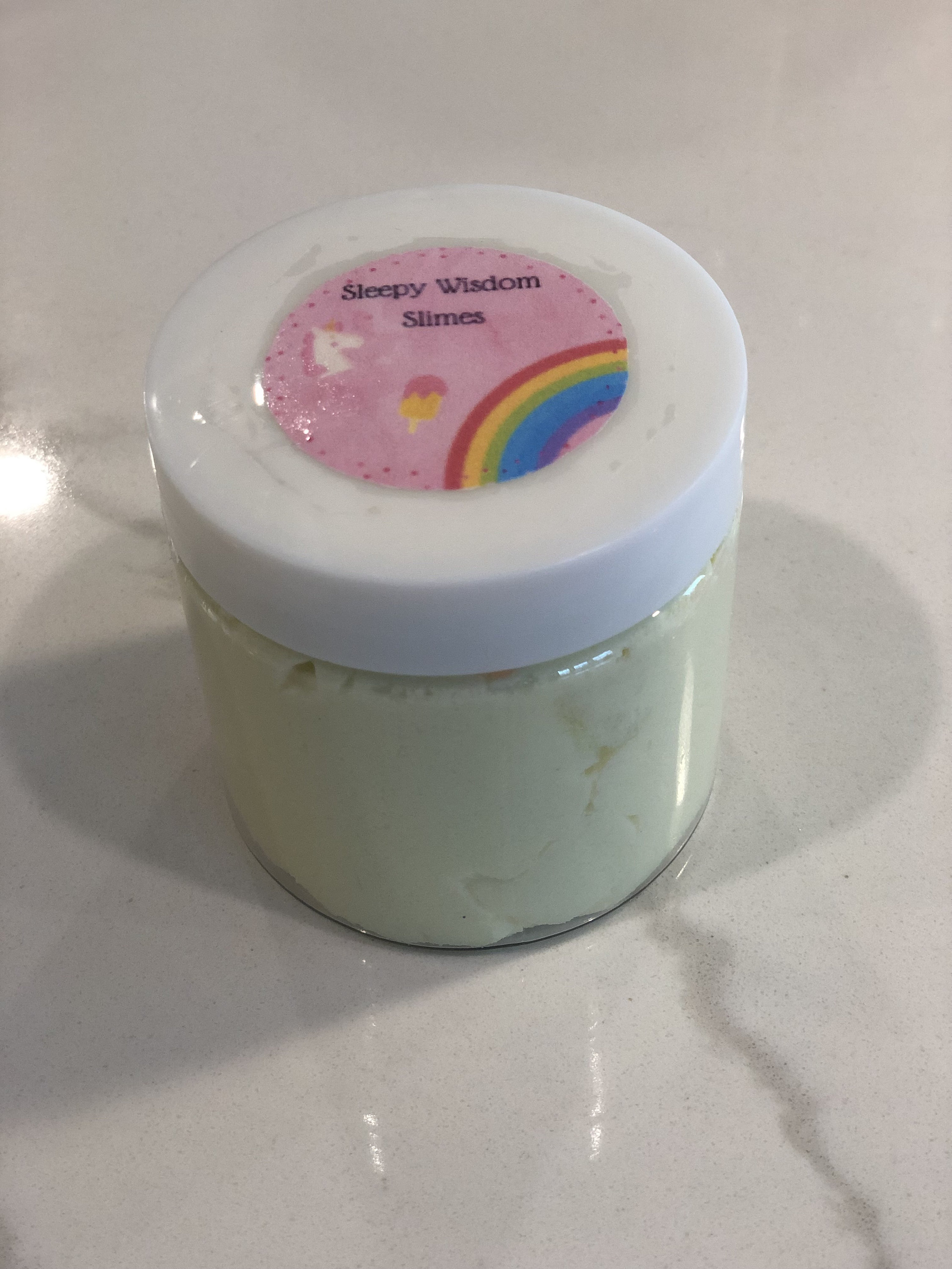 Banana Cream Pie Slime | Yellow Cloud Slime | Sleepy Wisdom Slimes ...