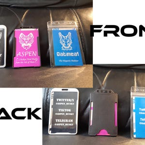 Custom Metal ID Card Badges for Furry's and Fursuiters the Aquatic ...