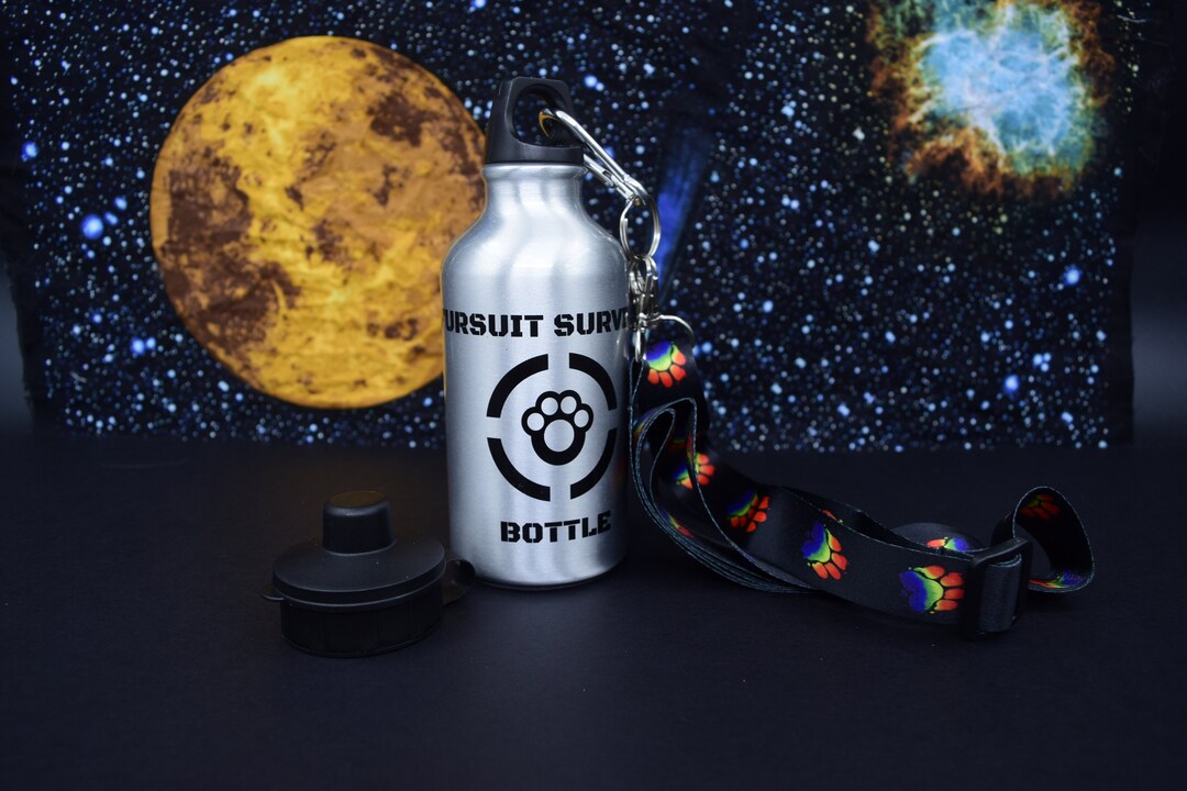Furry Fursuit Survival Bottle 400ml Water Bottle With Shoulder - Etsy UK
