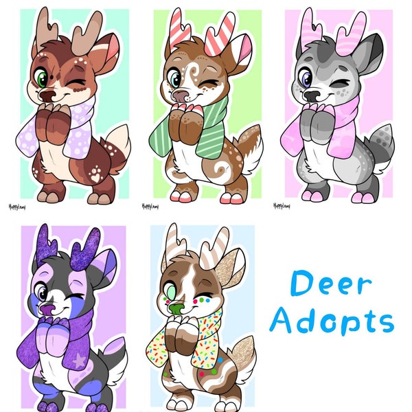 Deer Furry Art - Etsy
