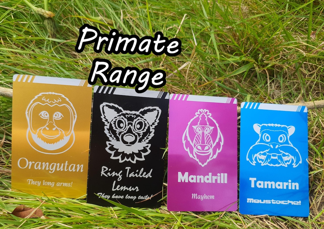 Custom Metal ID Card Badges for Furry's and Fursuiters the Primate ...
