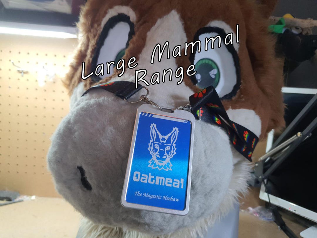 Custom Metal ID Card Badges for Furry's and Fursuiters the Large Mammal ...