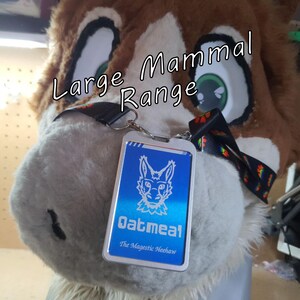 Custom Metal ID Card Badges for Furry's and Fursuiters the Large Mammal ...