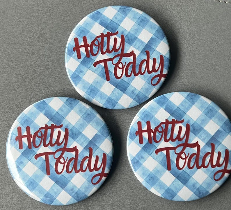 Ole Miss “hotty Toddy Gingham” Game Day Button / Pin - Etsy
