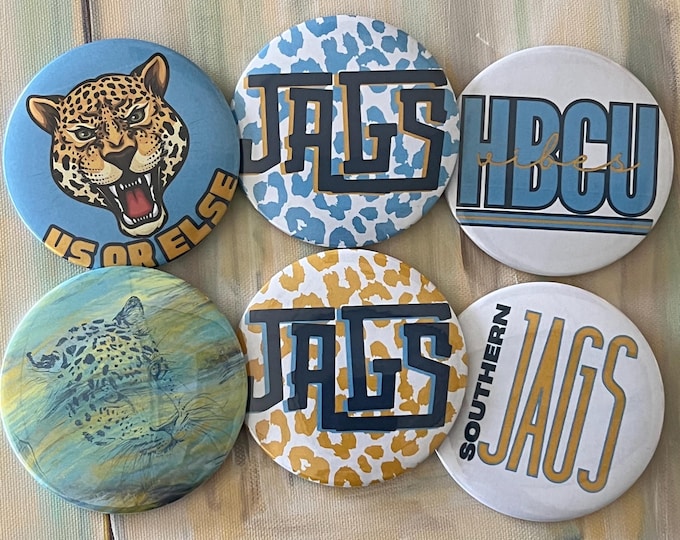 Southern University - JAGS With Jag Print - 3" Button - Etsy
