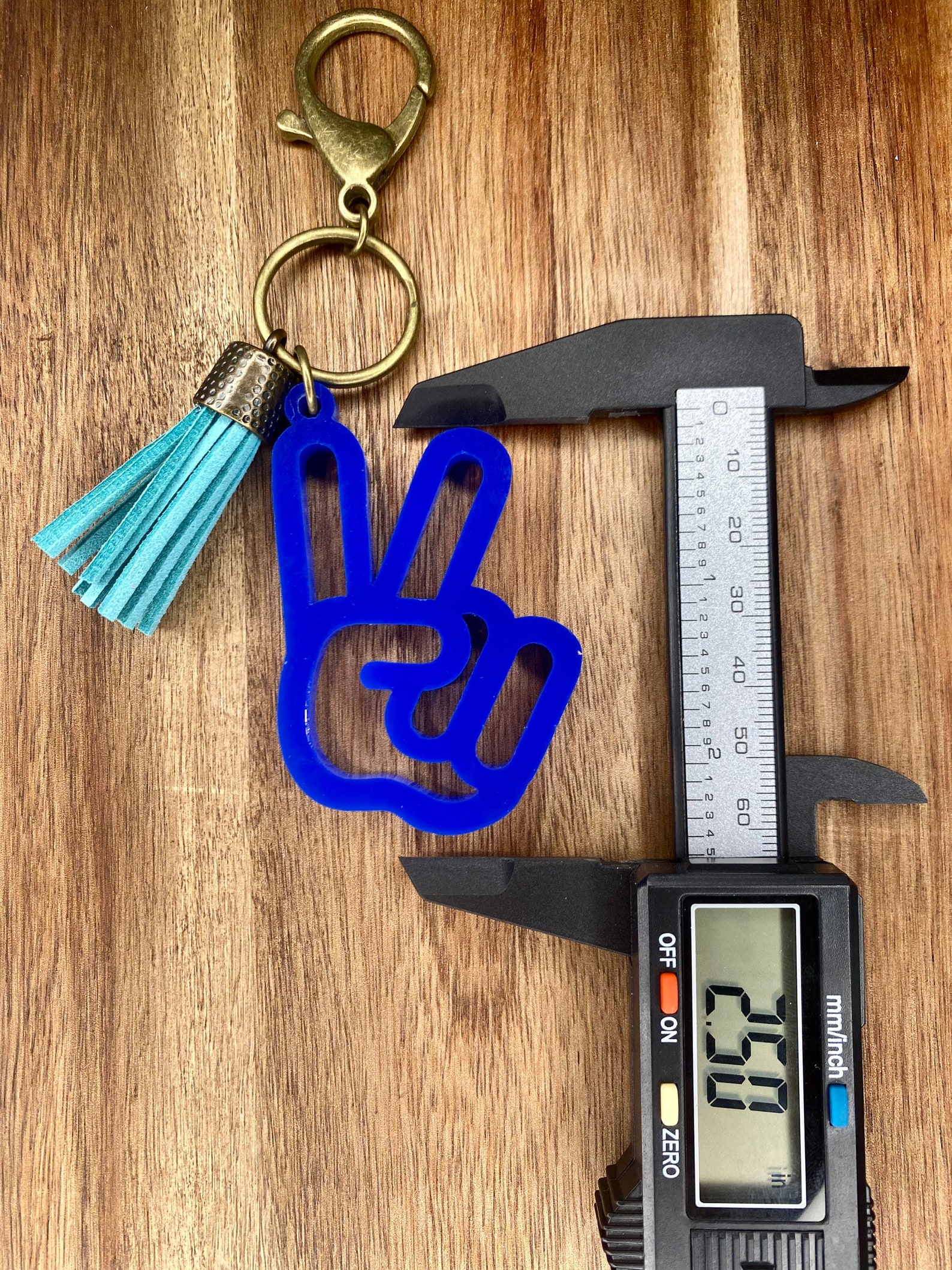 Peace Sign, Hand Gesture, Keychain - Etsy