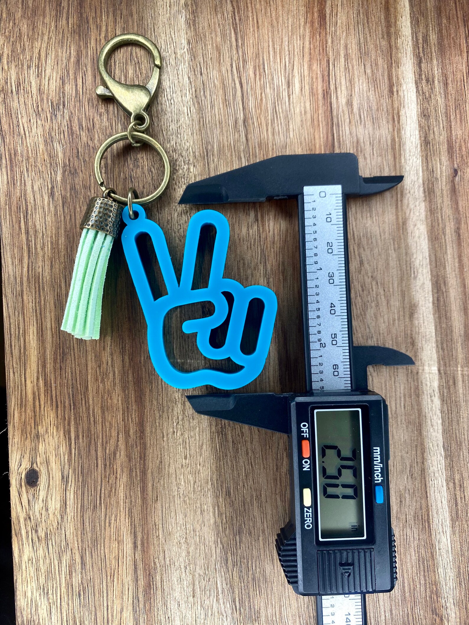 Peace Sign, Hand Gesture, Keychain - Etsy