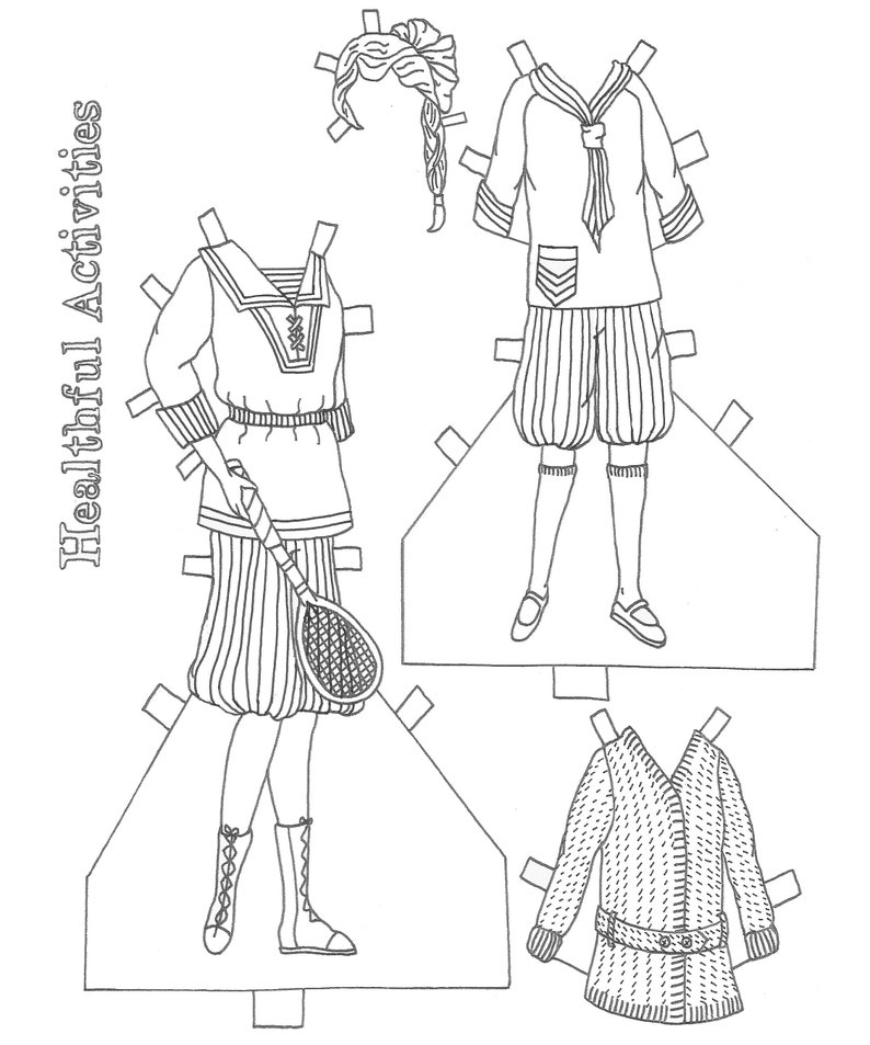 NORA and NELL A Paper Doll Coloring Book With Fashions From - Etsy