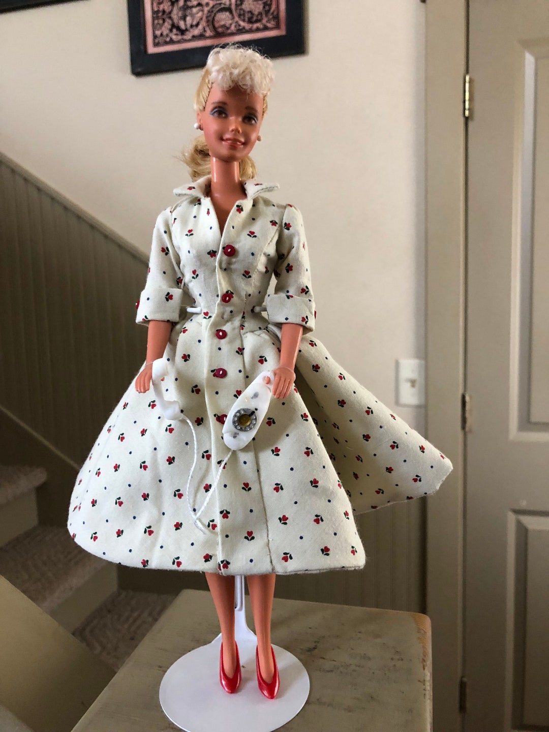 OOAK 90's Barbie- Restyled Hair in Traditional Ponytail, Repainted Face ...