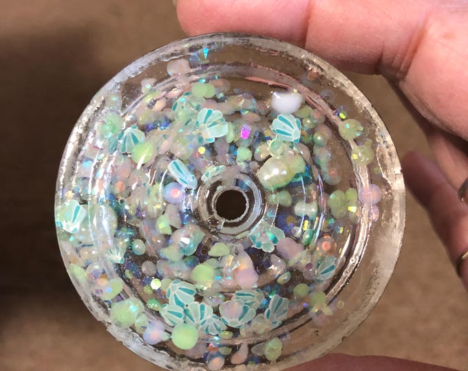 Set of 2 Hand-cast Resin Spindle Whorls, High/low, , .9 Oz (26 Gr) and ...