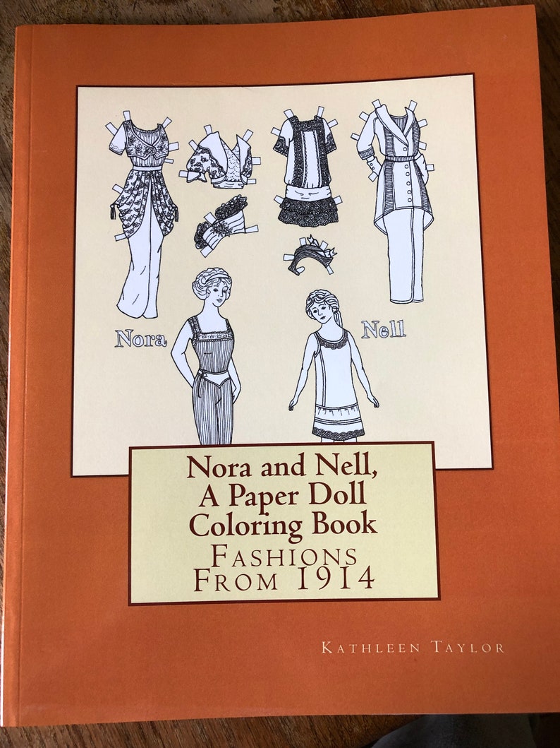 NORA and NELL A Paper Doll Coloring Book With Fashions From - Etsy