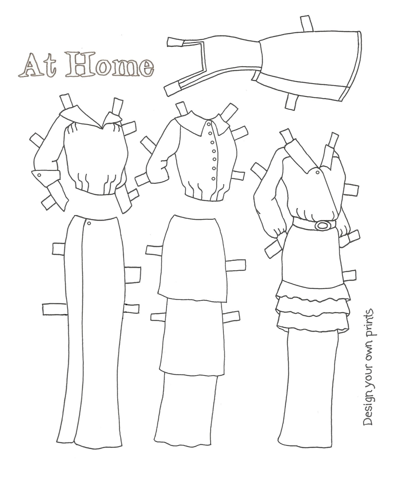 NORA and NELL A Paper Doll Coloring Book With Fashions From - Etsy