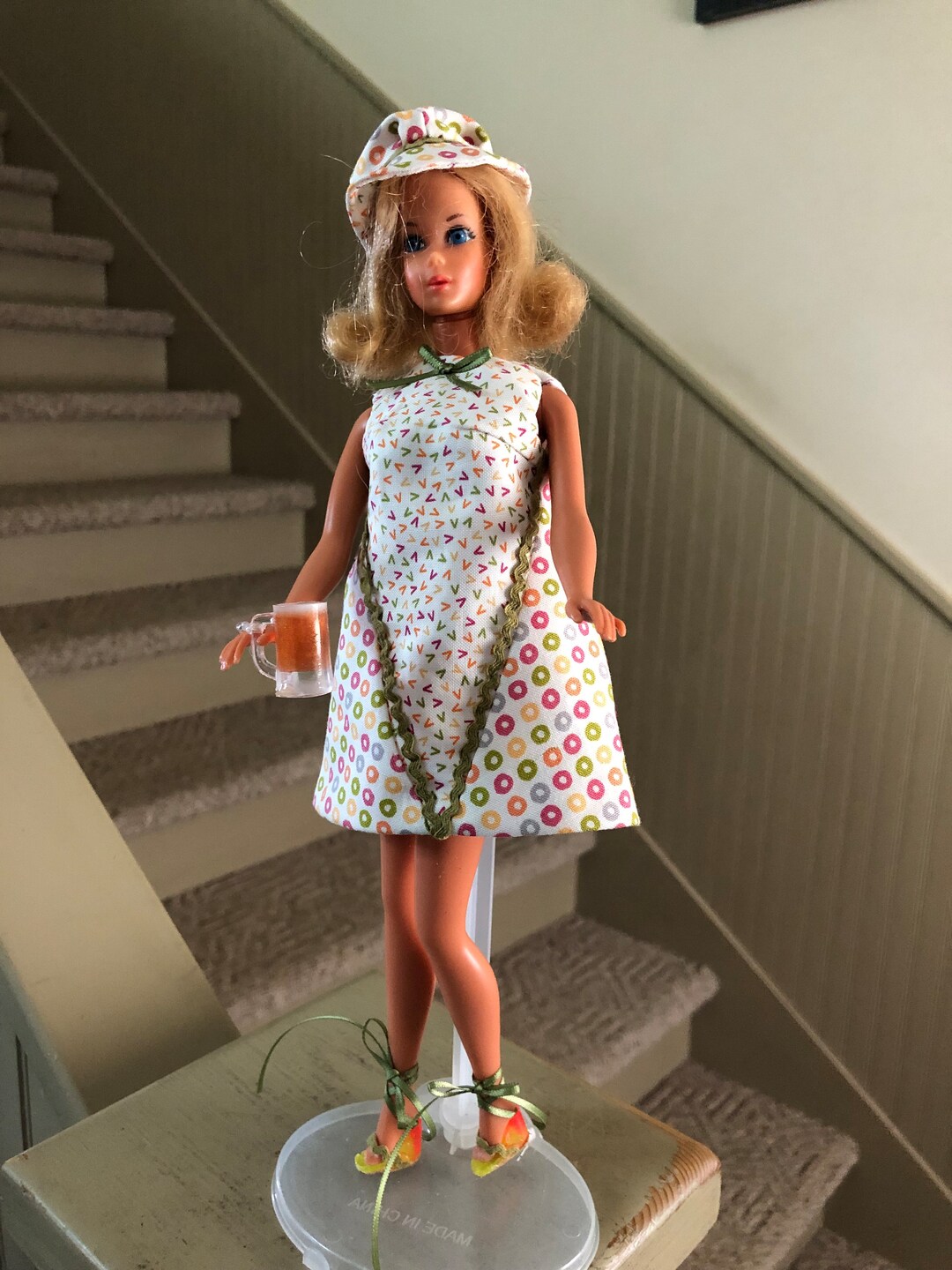 MOD for Vintage and Repro Barbie Tnt MOD Green/orange/gold - Etsy