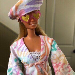 MOD for Vintage & Repro Barbie Tnt Groovy Pink Print Empire Dress W ...