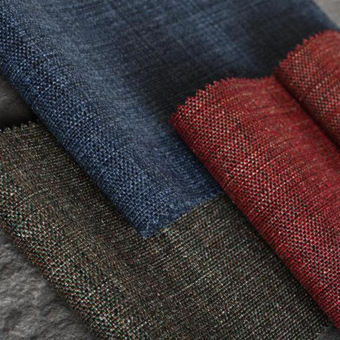 Linen Texture Furniture Sofa Upholstery Fabric - Etsy