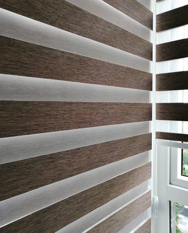 Zebra Blind Curtain Shade Combi Blind Customized Production Luxury ...