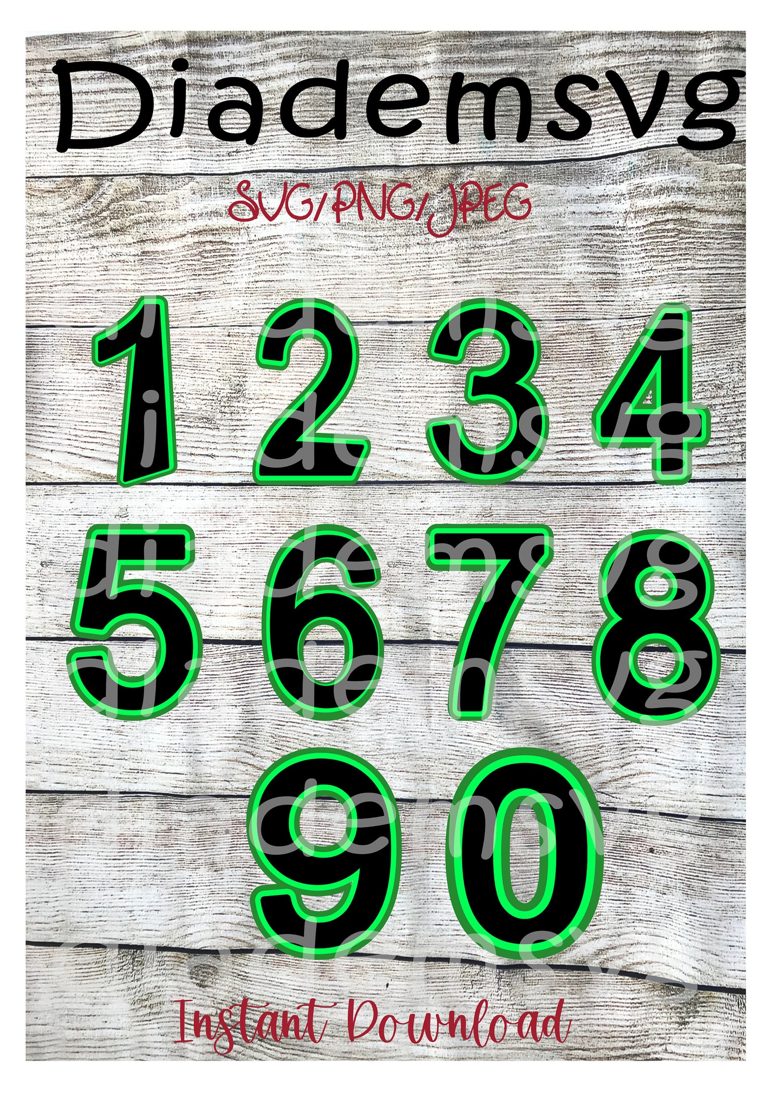 SVG Layered Numbers Layer Svg Numbers 3 Layers Number SVG | Etsy