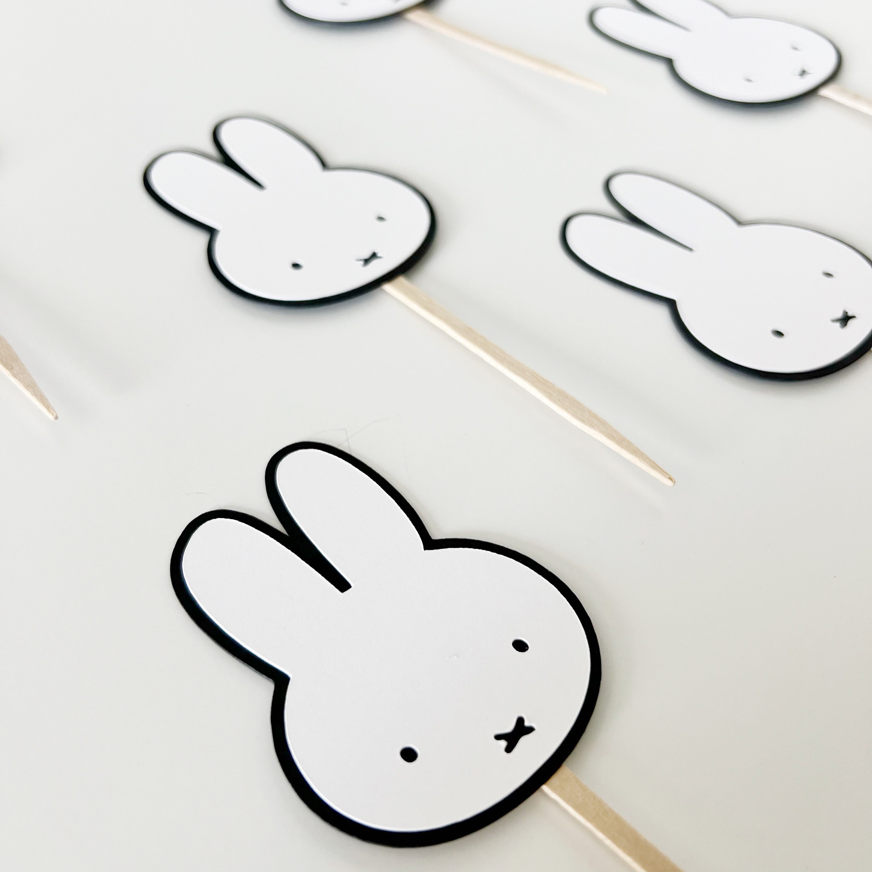 Miffy Cupcake Toppers - Etsy