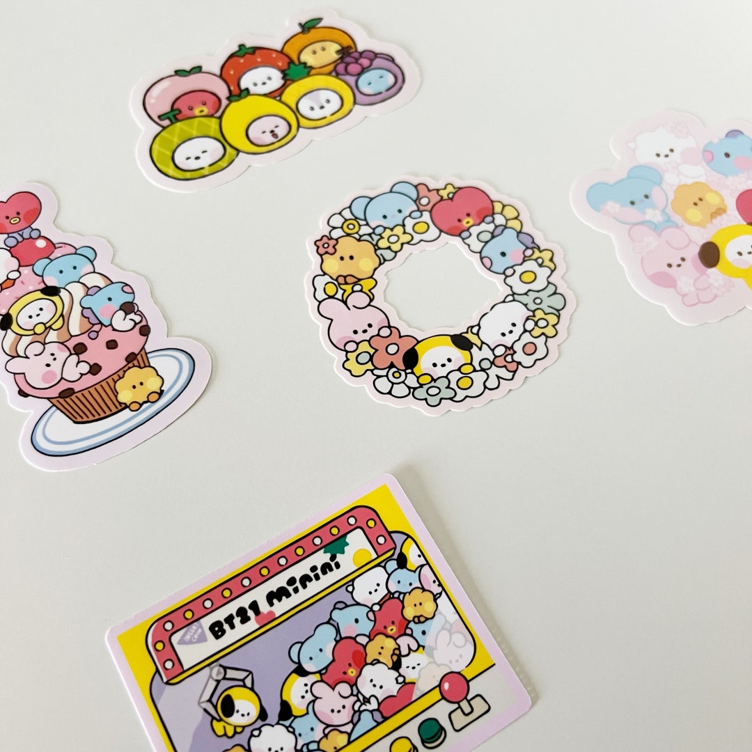 BT21 Minini Vinyl Sticker - Etsy