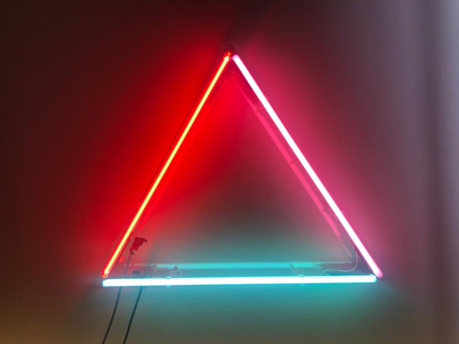 Real Neon Sign Wall Decor Triangle Neon Sign | Etsy