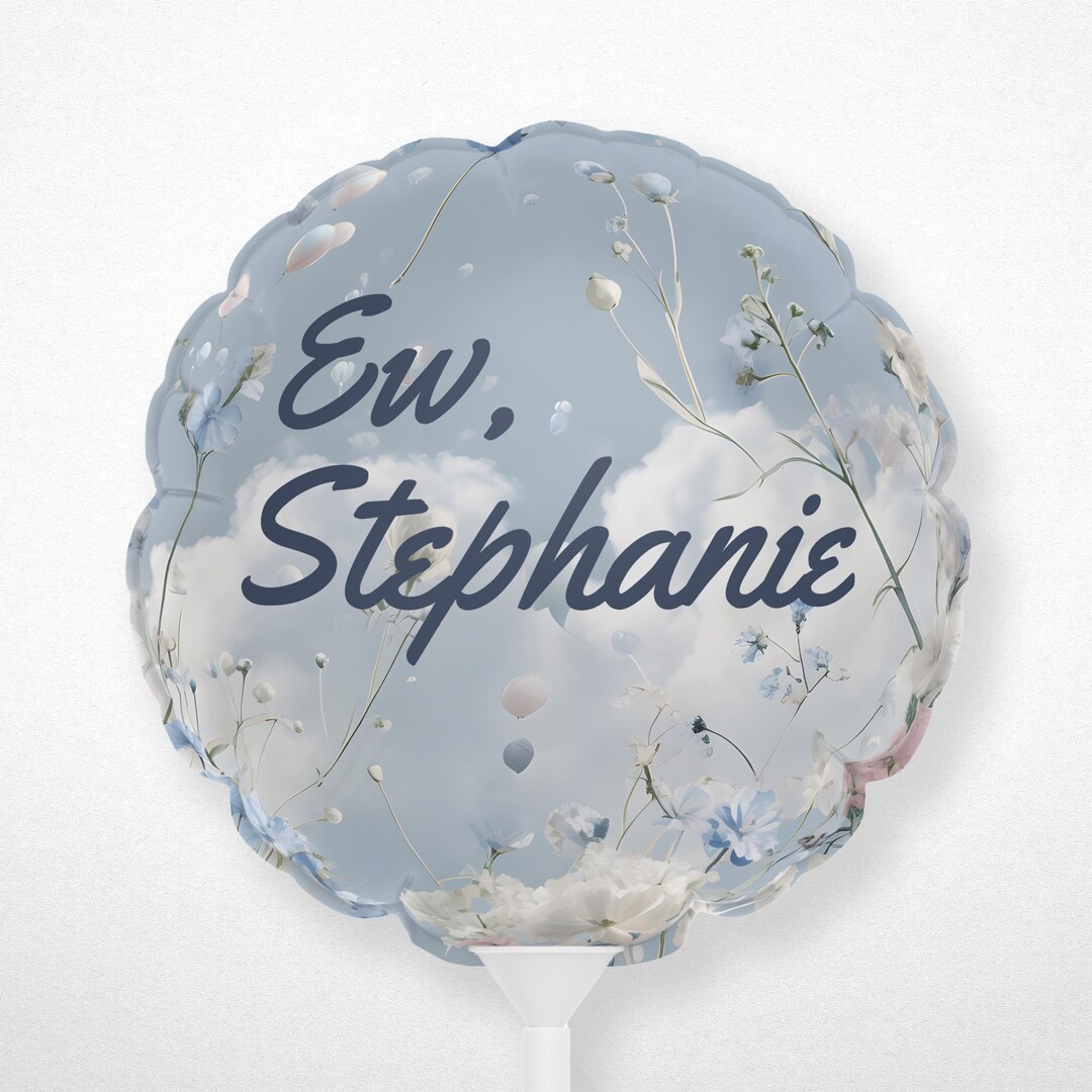 Ew Balloon - Personalized Name Balloon on Stick Funny Birthday Decor ...