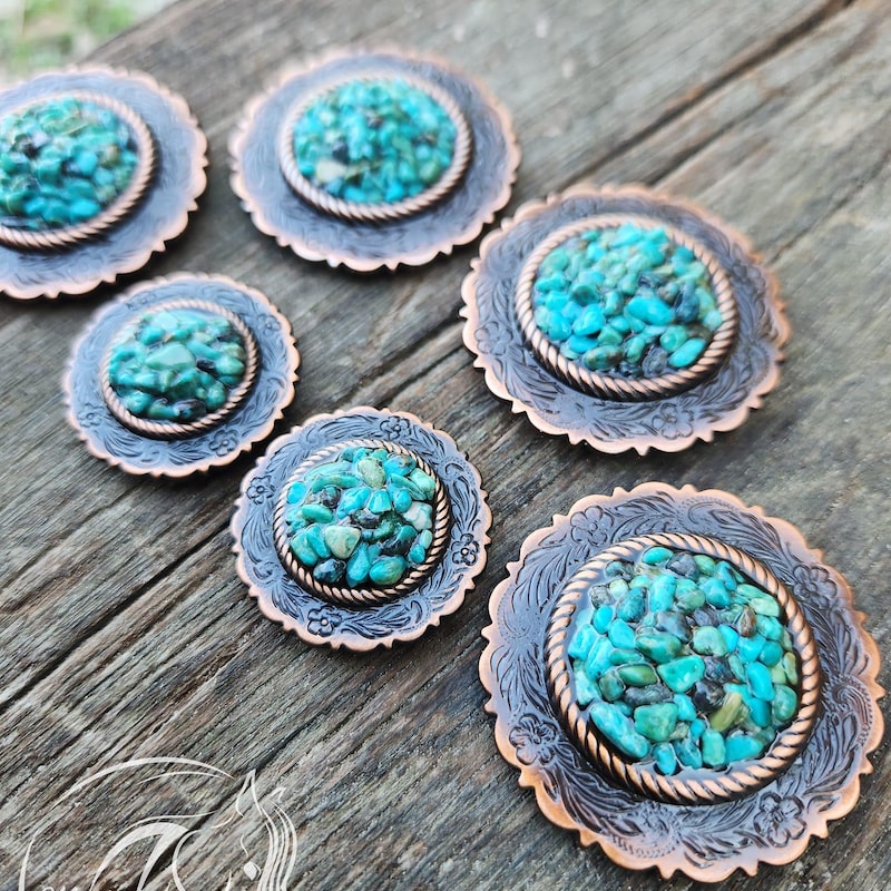 Western Saddle Conchos - Etsy