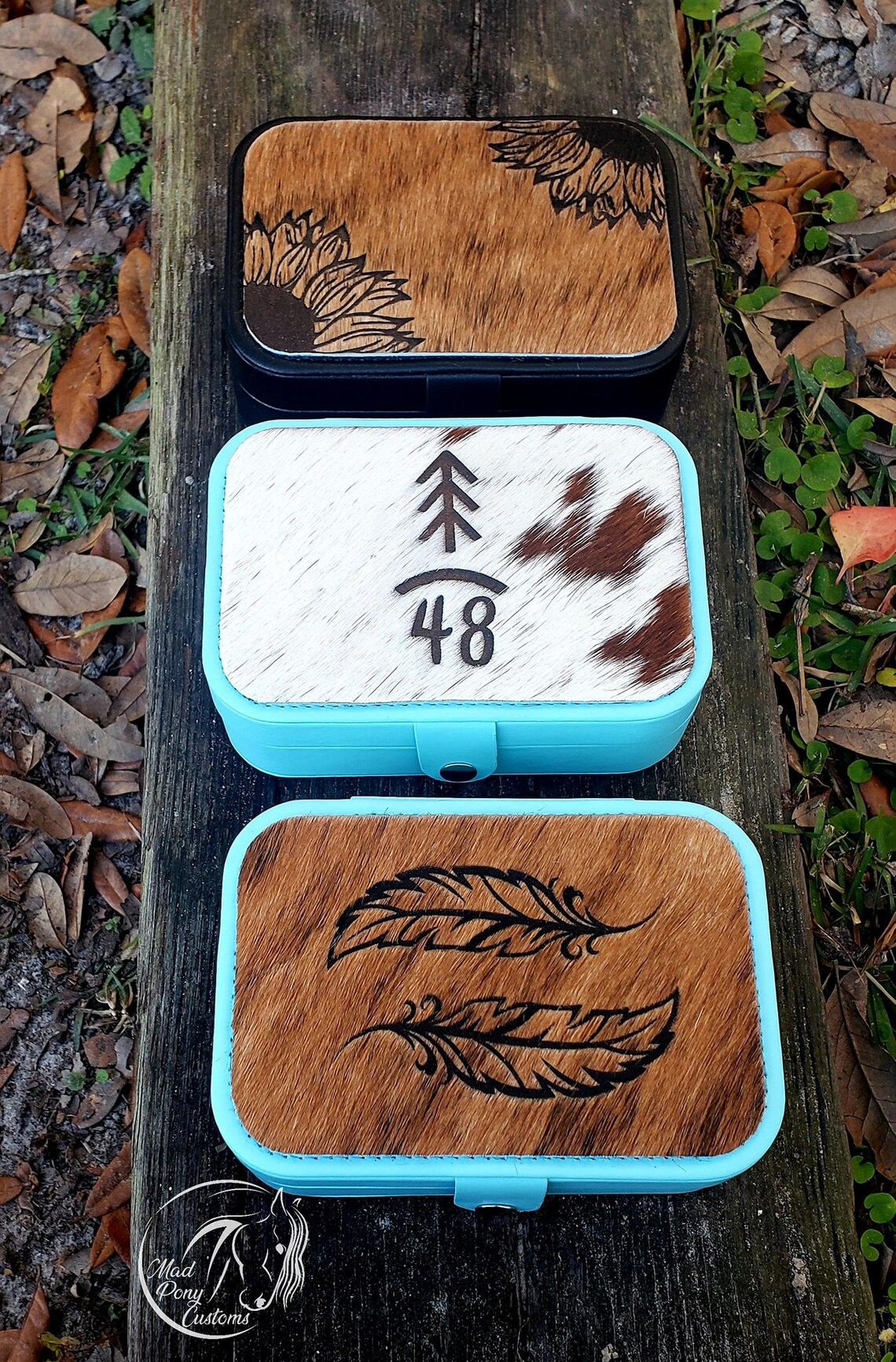 Cowhide Branded Jewelry Box - Etsy