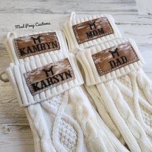 Cowhide Branded Christmas Stocking - Etsy