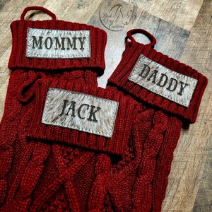 Cowhide Branded Christmas Stocking - Etsy