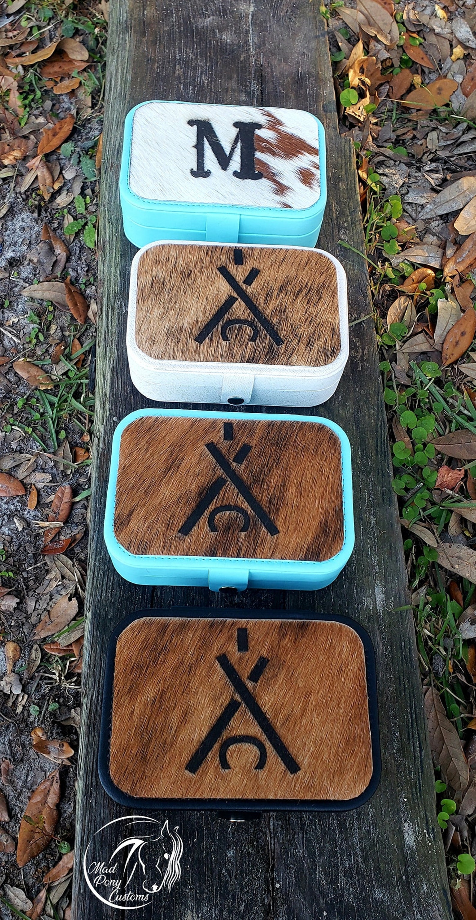 Cowhide Branded Jewelry Box - Etsy