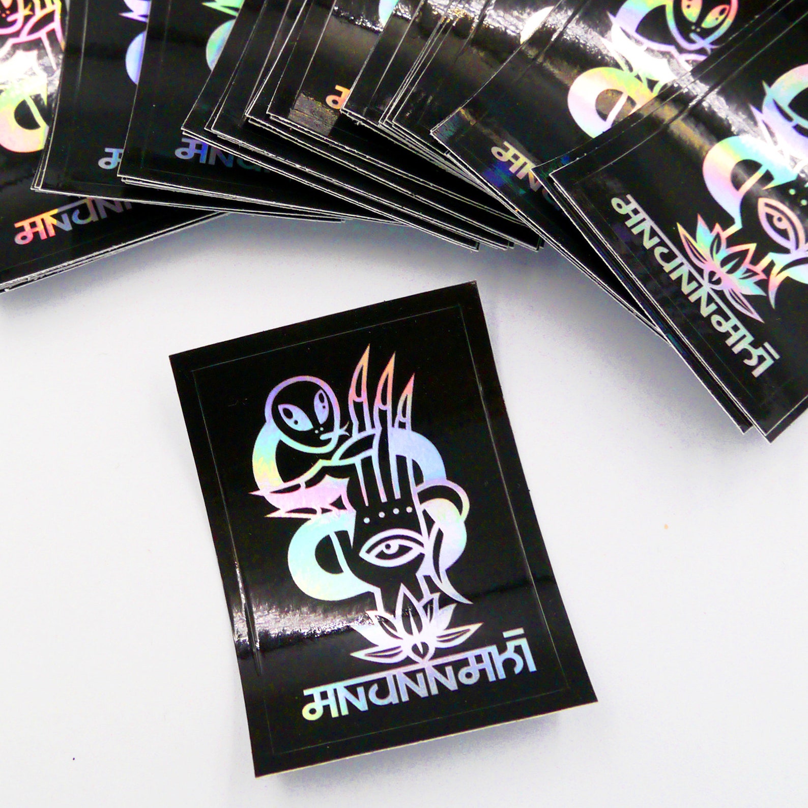 Set of 3 Original ANUNNAKI Stickers - Holo, Metallic - Alien Label - Etsy