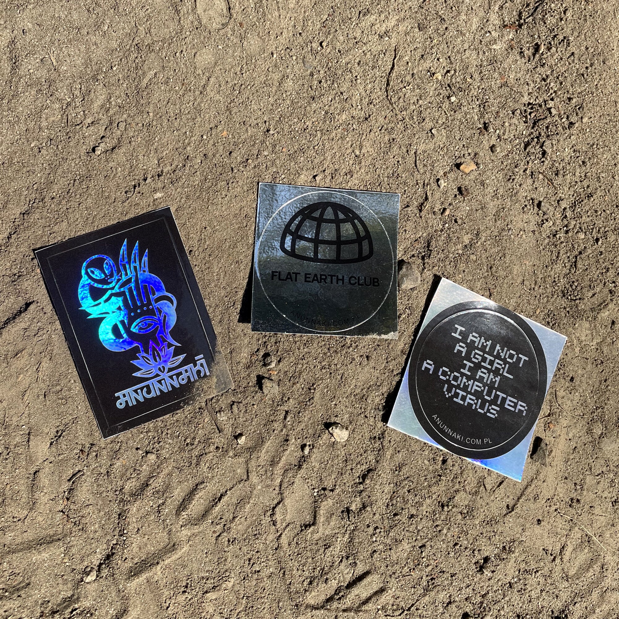 Set of 3 Original ANUNNAKI Stickers Holo, Metallic Alien Label - Etsy