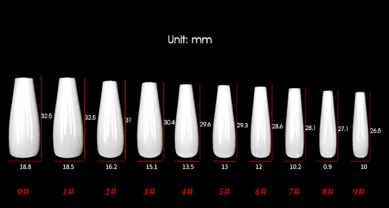 Cute Pink Press on Nails, Butterfly Red Heart Designs, Long Coffin ...