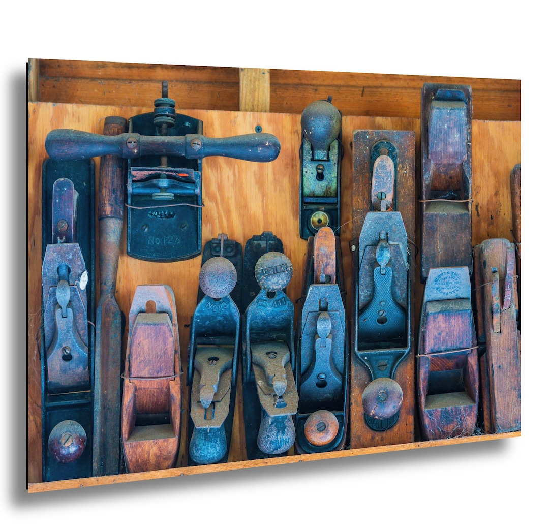 Vintage Woodworking Tools Print: Rustic Hand Plane Wall Art - Etsy