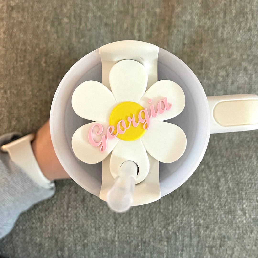 Custom Stanley Topper - Flower Daisy Custom Name 30 Oz & 40 Oz - Etsy