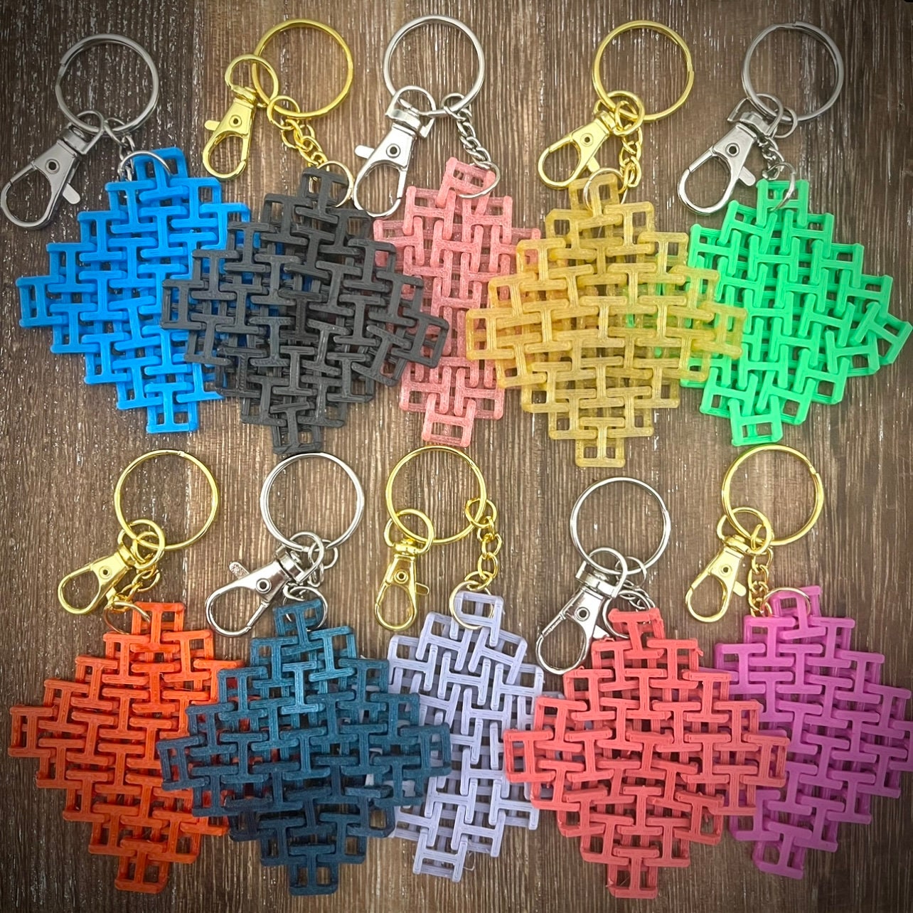 Keychain - 3D Printed Chain Mail Fidget - Etsy