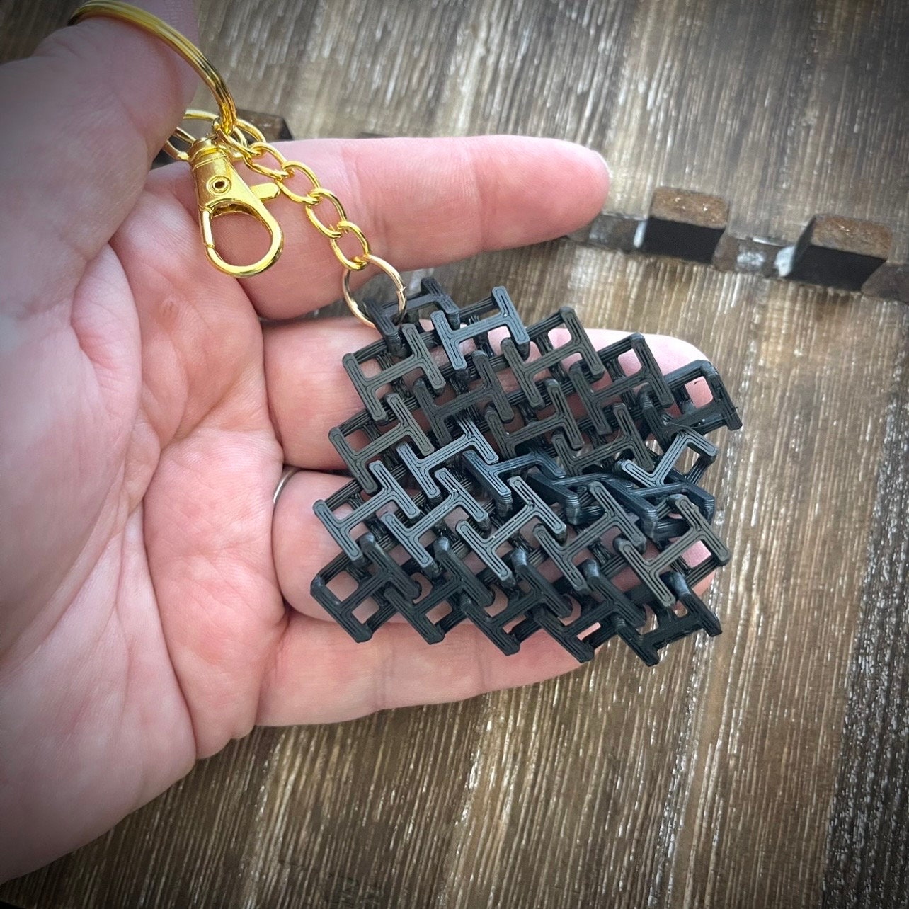 Keychain - 3D Printed Chain Mail Fidget - Etsy