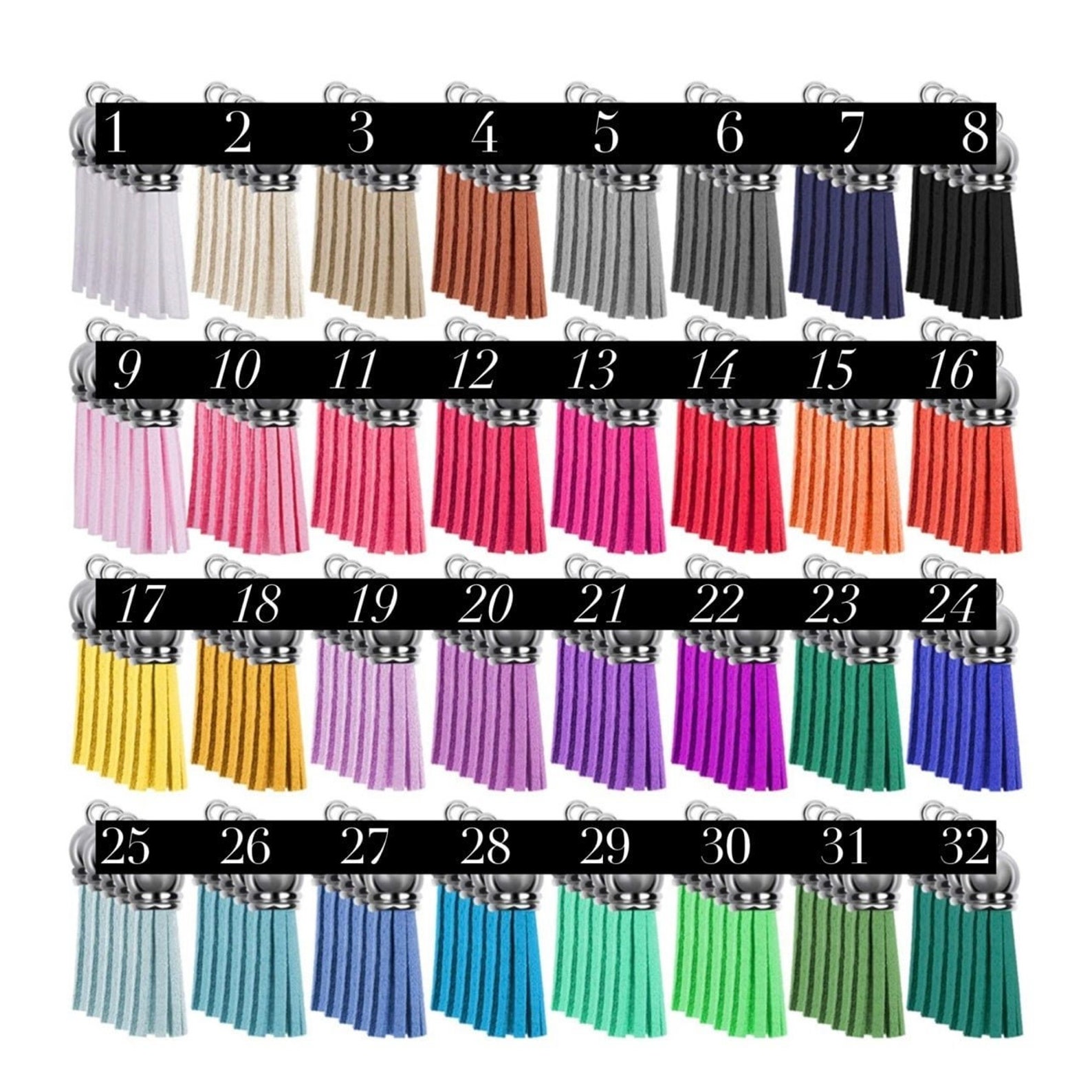 Keychain Customizable Acrylic Disc Keychain With Tassel Name Rainbow ...