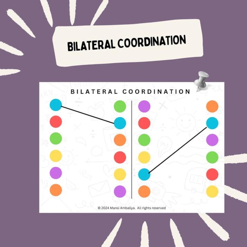Bilateral Coordination Worksheets: Fine & Gross Motor Skills (digital ...