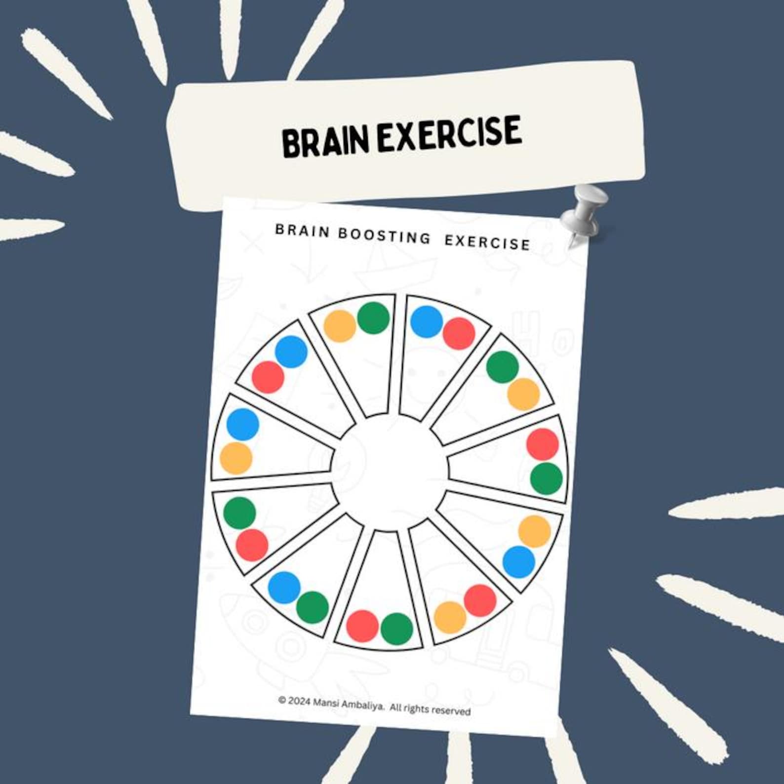 Prek Brain Boosting Worksheets: Cognitive Skills Activities (set of 5 ...