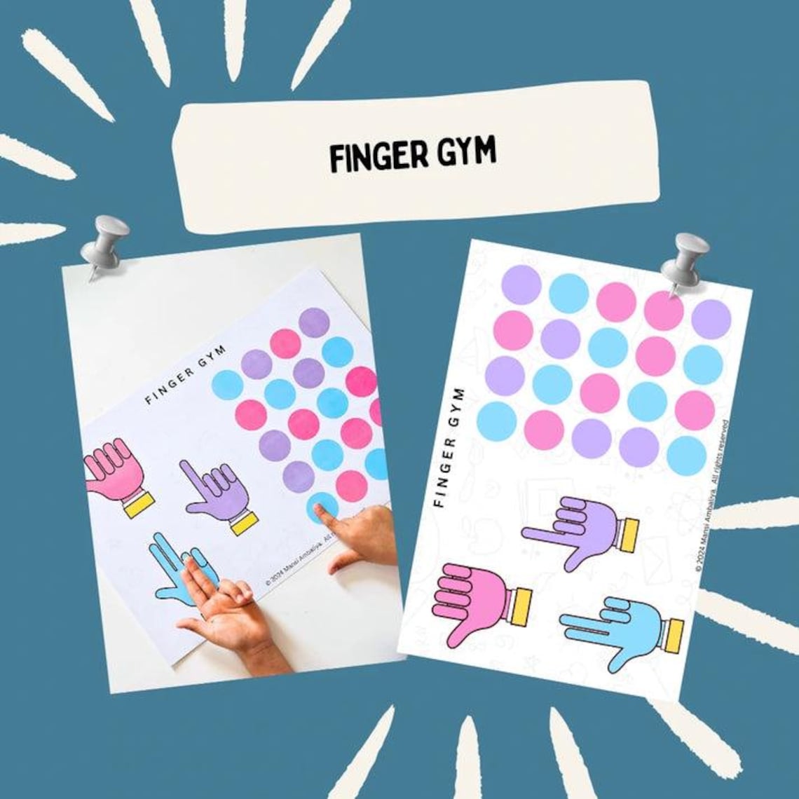 Brain Gym Printable Worksheets | Fun Brain Exercises for Kids | Finger ...
