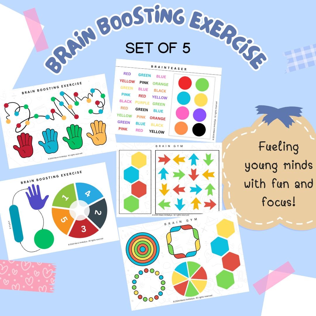 Brain Boosting Exercise Worksheets: Cognitive Skills & Memory (digital ...