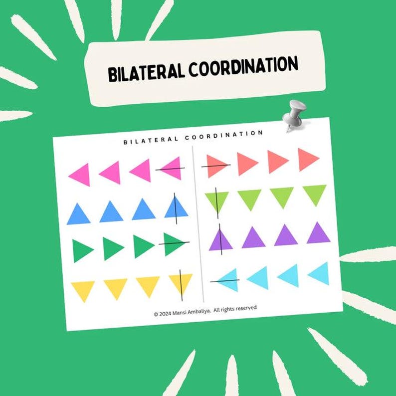 Bilateral Coordination Worksheets: Fine & Gross Motor Skills (digital ...